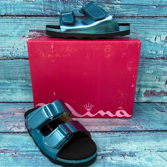 Nina Shoes | Shoes | Nina Unisexchild Andrina Sandal Blue Metallic 1 ...